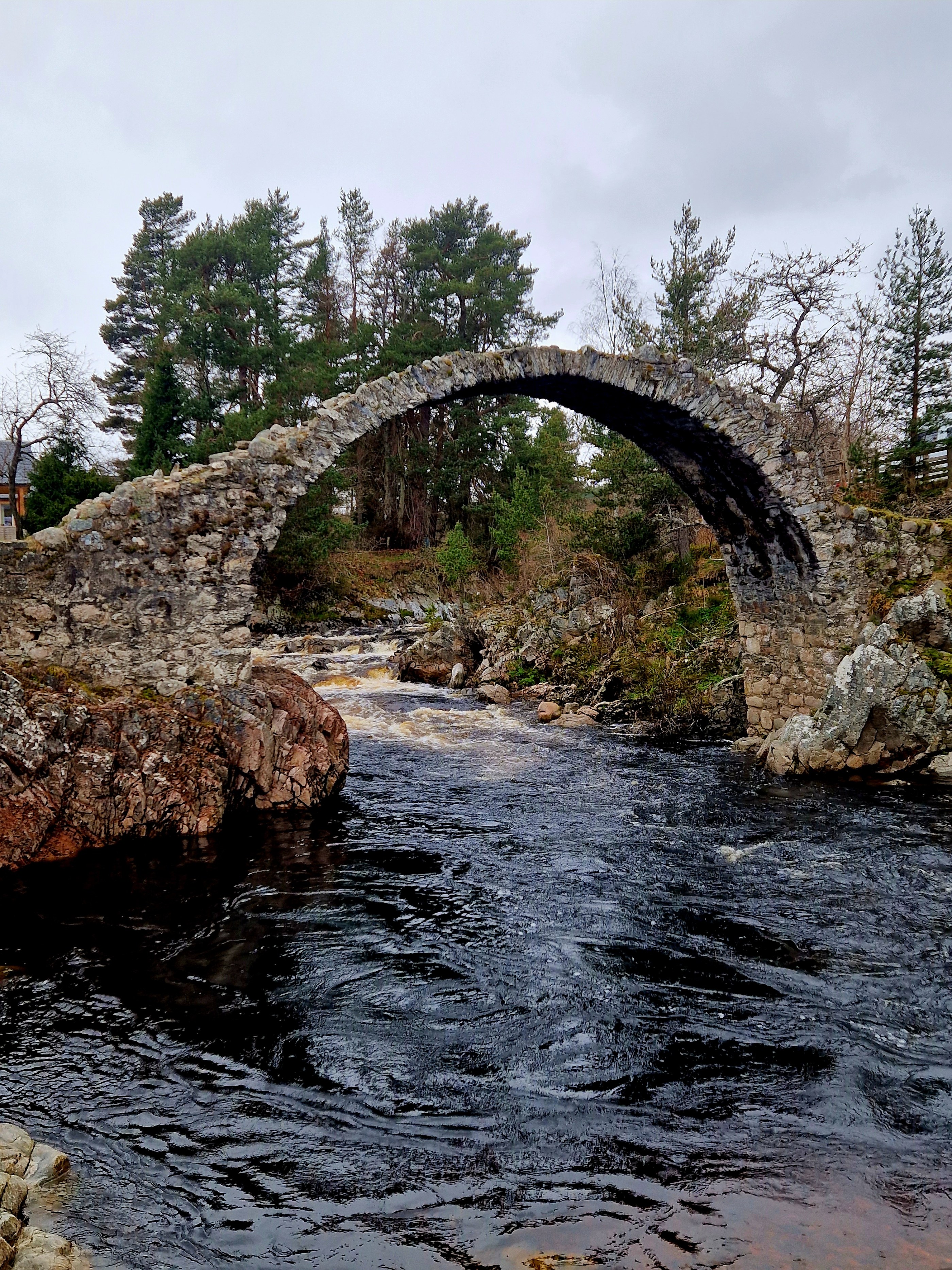 Packhorse Bridge, Carrbridge – Scottish Adventures – in a van